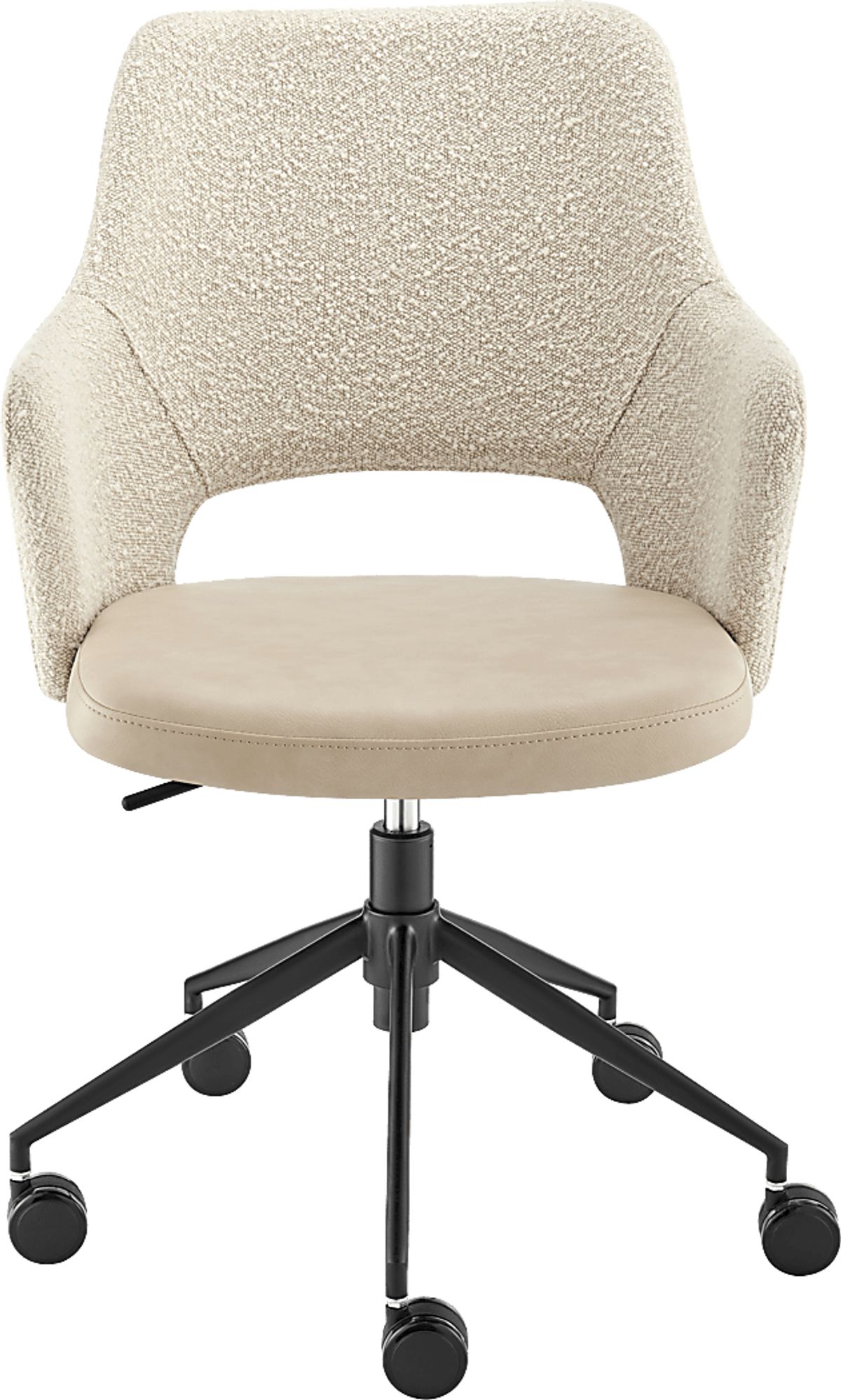 Quiment Ivory Beige Cotton,Faux Leather,Polyester,Polypropylene Fabric ...