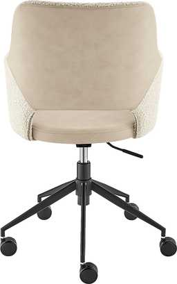 Quiment Ivory Beige Cotton,Faux Leather,Polyester,Polypropylene Fabric ...