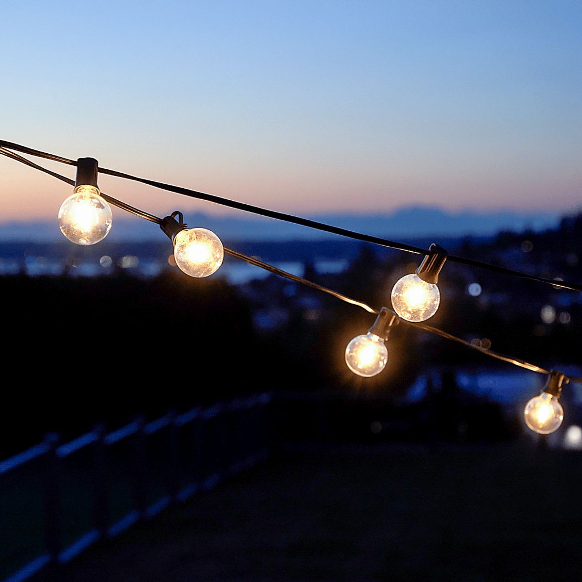 Quis Loop Black Outdoor String Lights | Rooms to Go