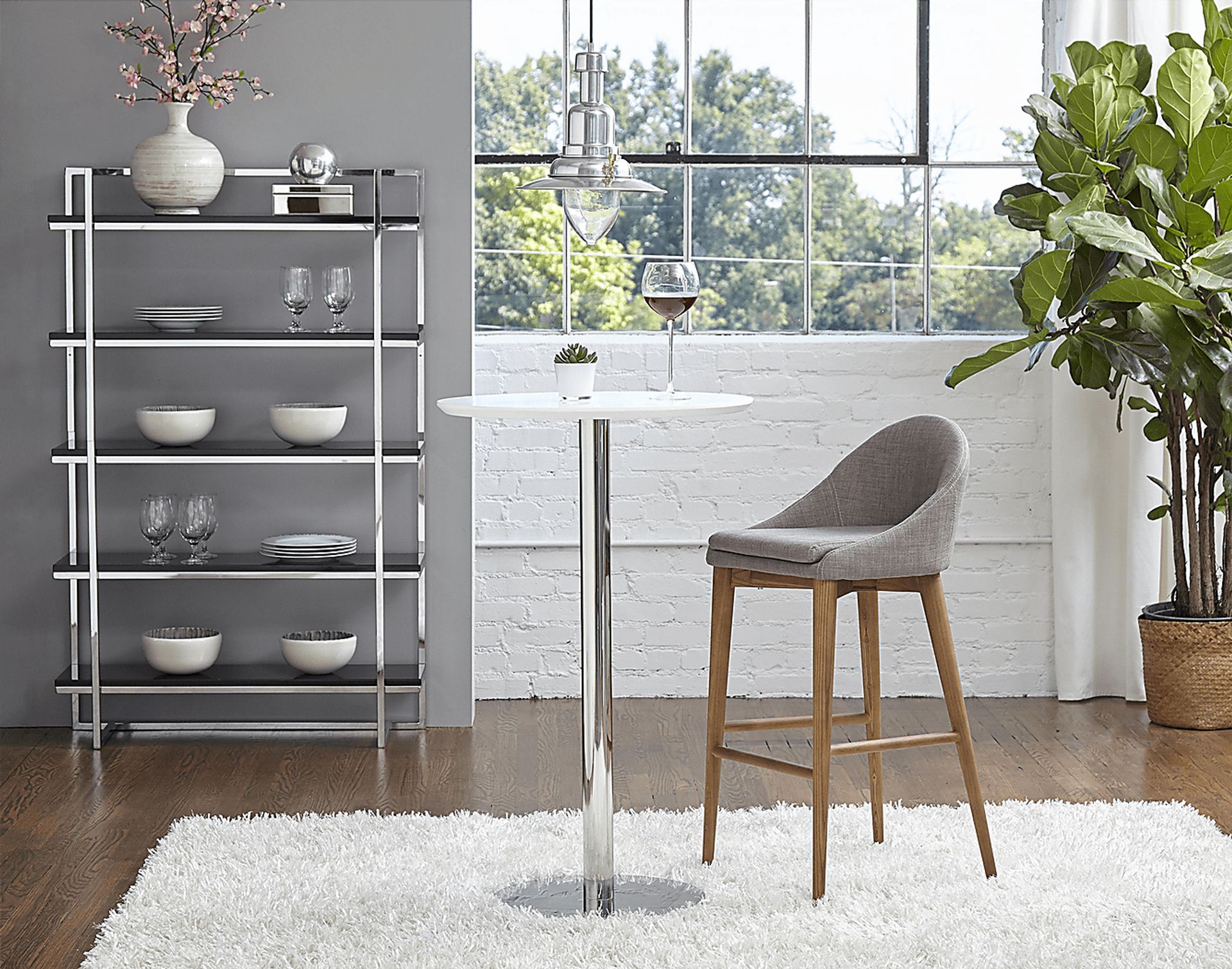 Rabion White Colors,White Bar Table | Rooms to Go