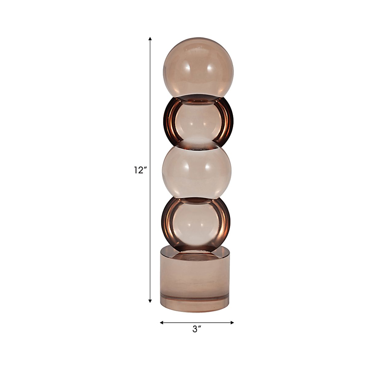 Rahall Clear White Statue | Rooms to Go