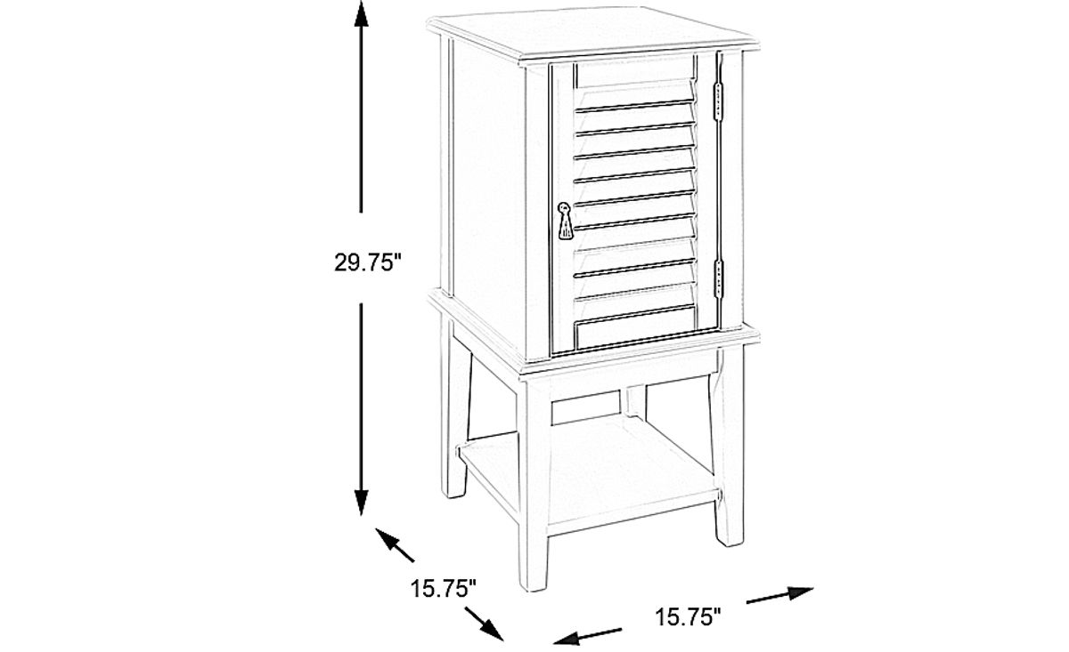 Raiden White Colors,White Accent Table | Rooms to Go
