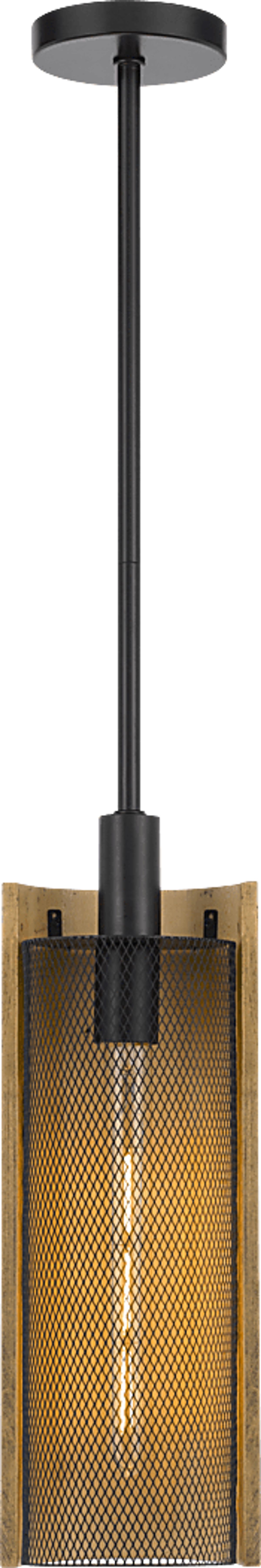 Rainey Cave Wood Brown Pendant | Rooms to Go