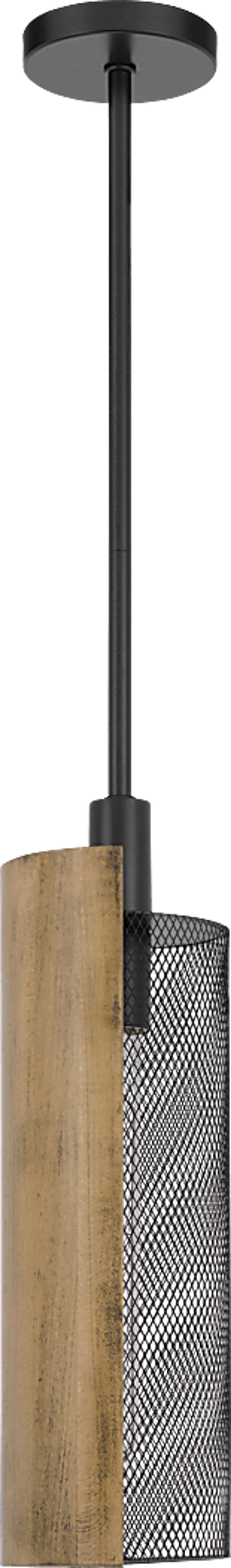 Rainey Cave Wood Brown Pendant | Rooms to Go