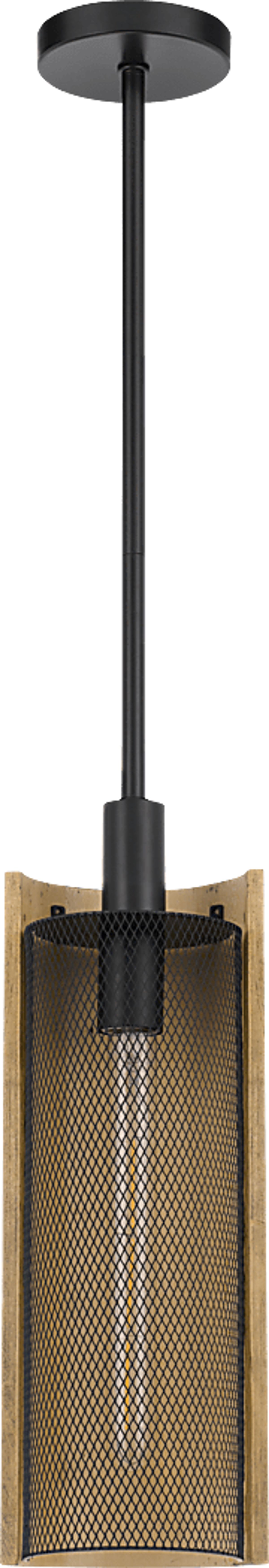 Rainey Cave Wood Brown Pendant | Rooms to Go