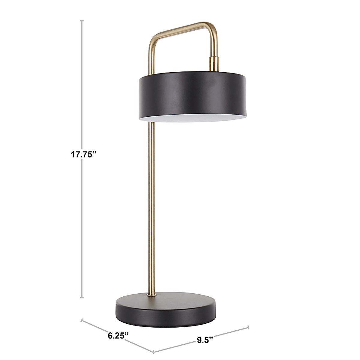 Raleigh Shade White Table Lamp | Rooms to Go