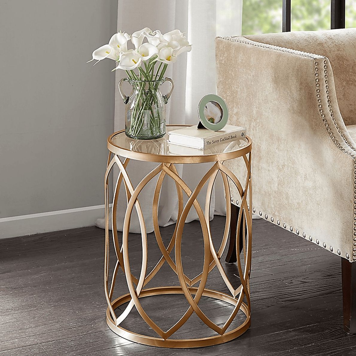 Ralfallen Gold Accent Table - Rooms To Go