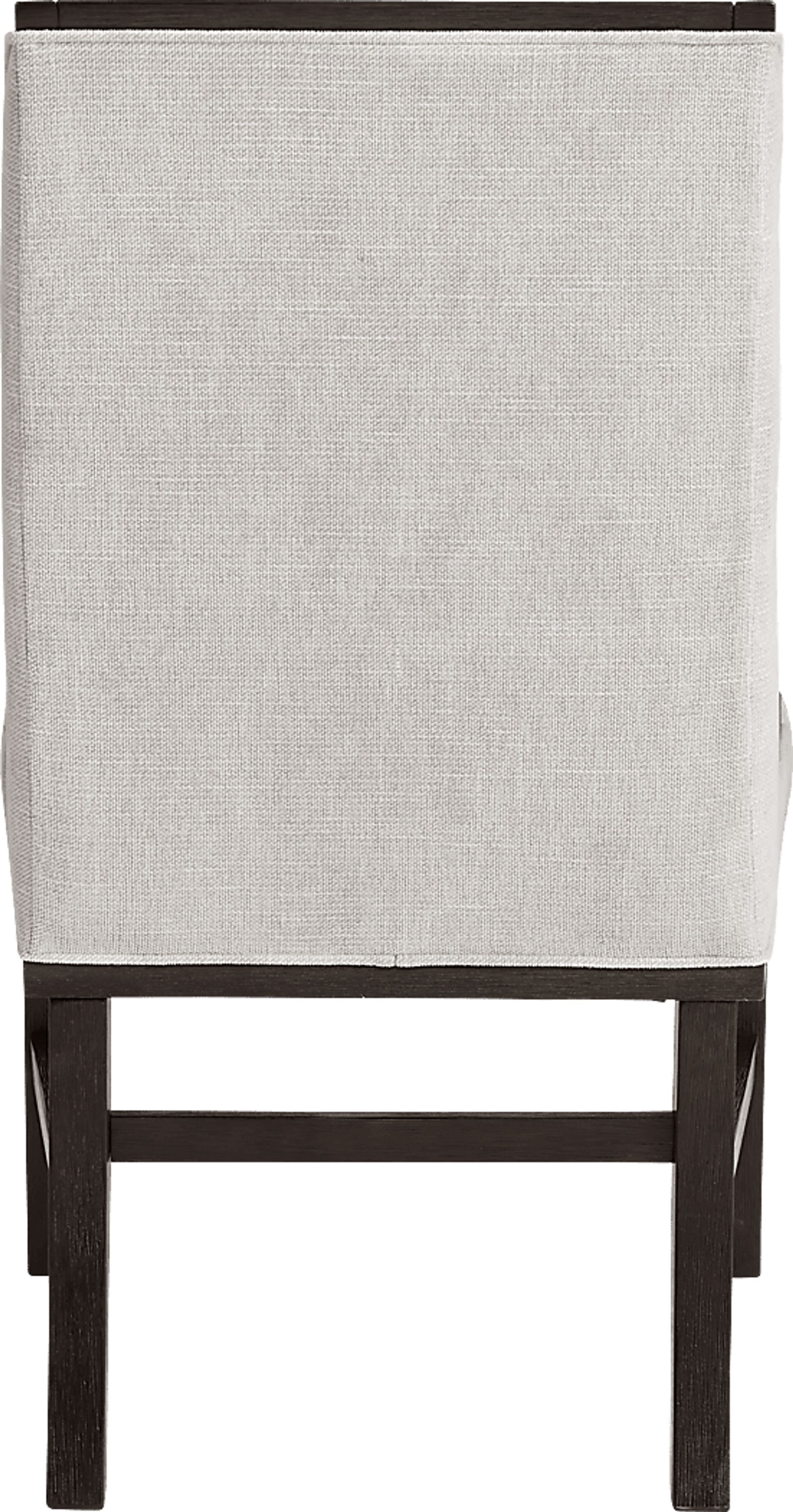 Ramore Espresso Dark Wood Beige Polyester Fabric Side Chair | Rooms to Go