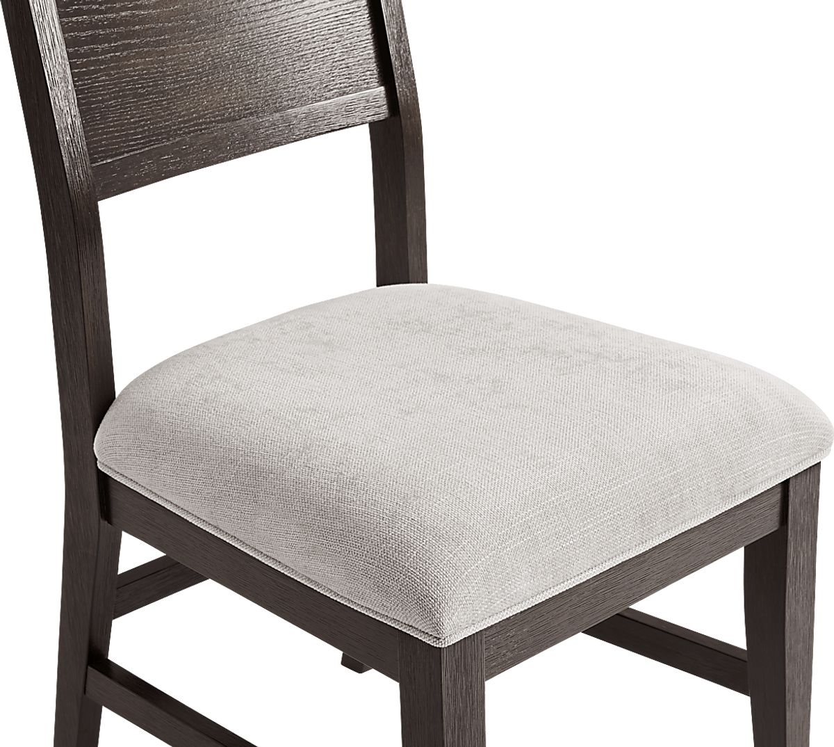 Ramore 5 Pc Espresso Dark Wood Beige Dining Room Set With Dining Table ...