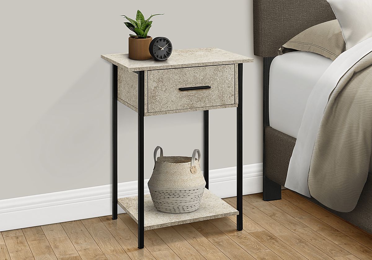 Rankiny Cream Beige End Table | Rooms to Go