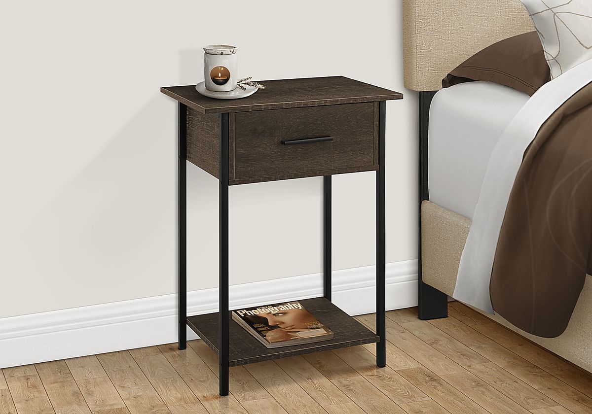 Rankiny Dark Oak Light Brown End Table | Rooms to Go