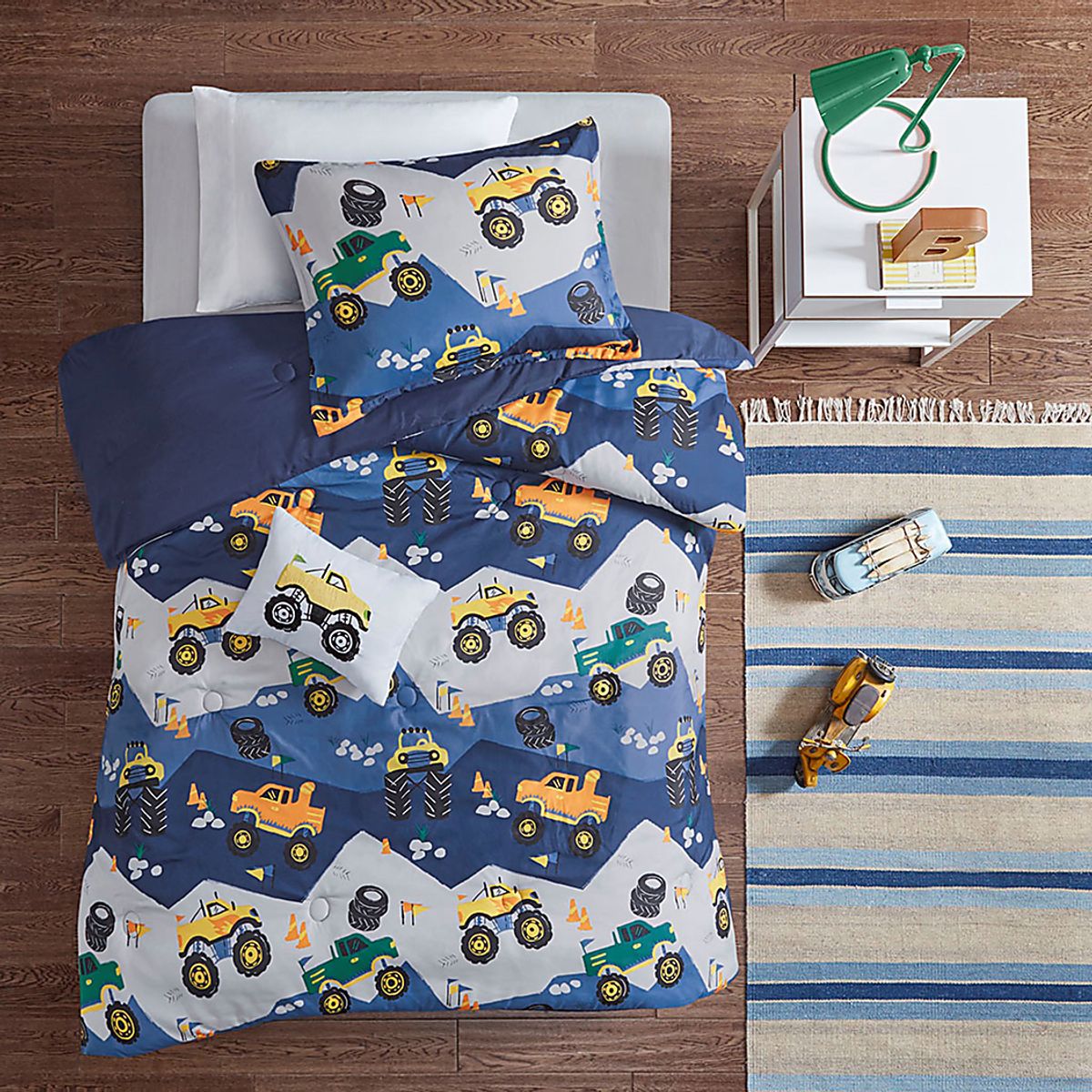 Raoul Blue Twin Comforter Set | Rooms to Go