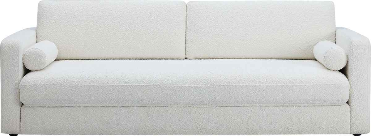 Rapalla Cream Beige Boucle Sleeper Sofa | Rooms to Go