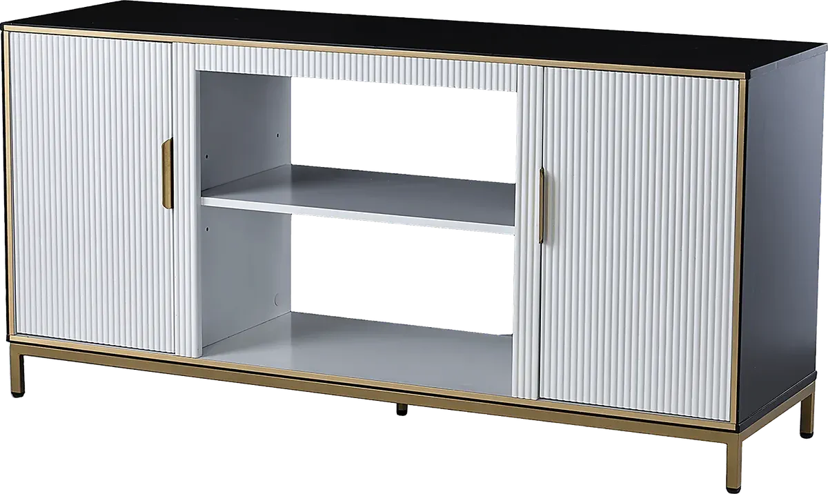 Rascher White Colors,White 54" Console | Rooms to Go
