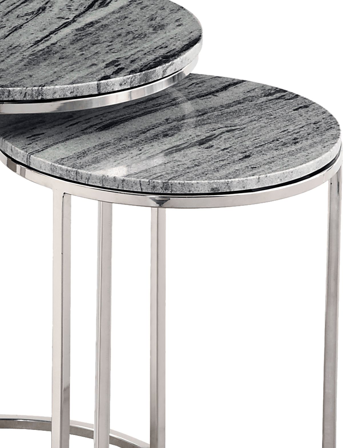 Rathgar Silver Gray Accent Table, Set Of 2 | Rooms to Go