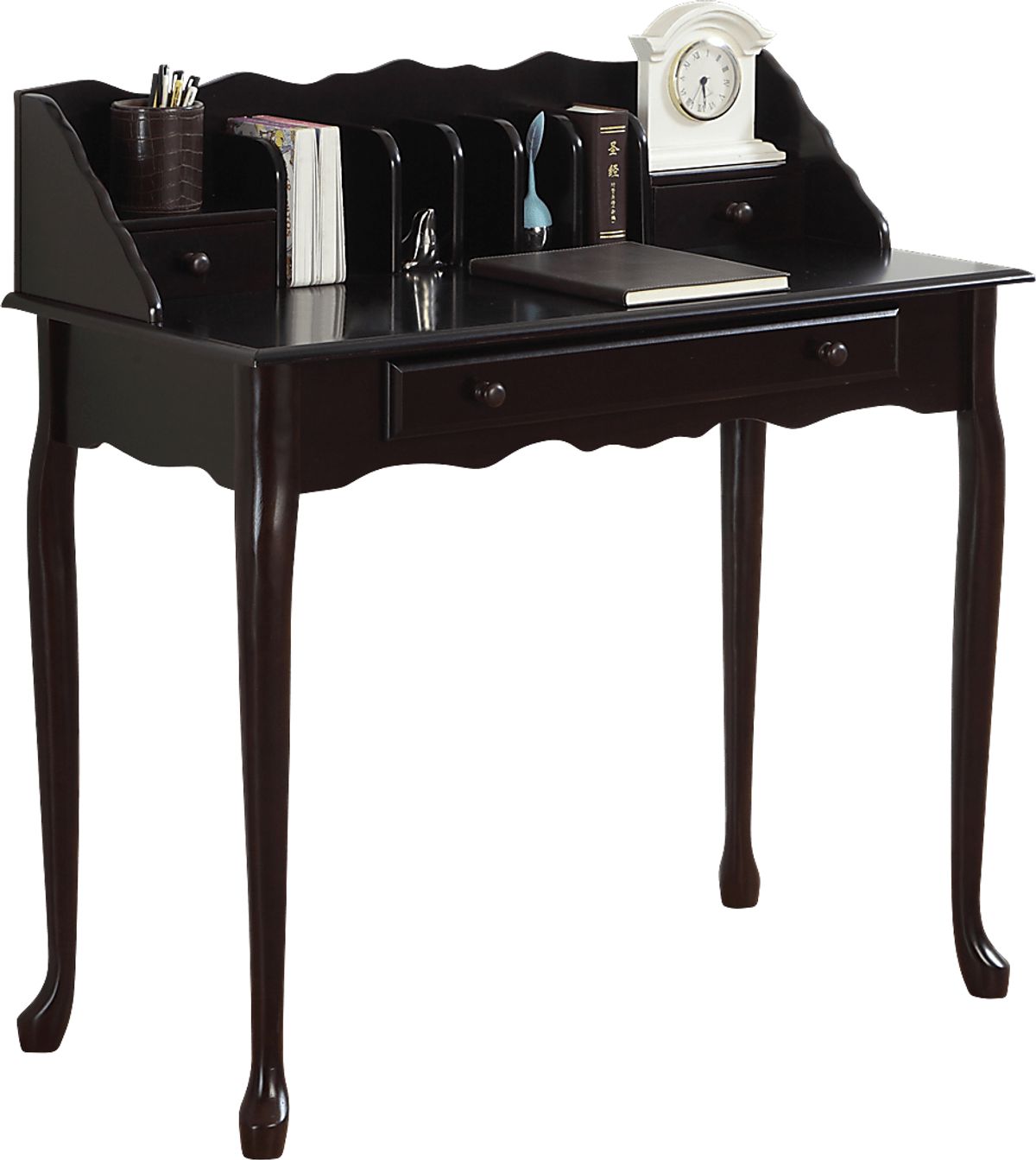 Ravendale Dark Cherry Wood Desk | Rooms to Go