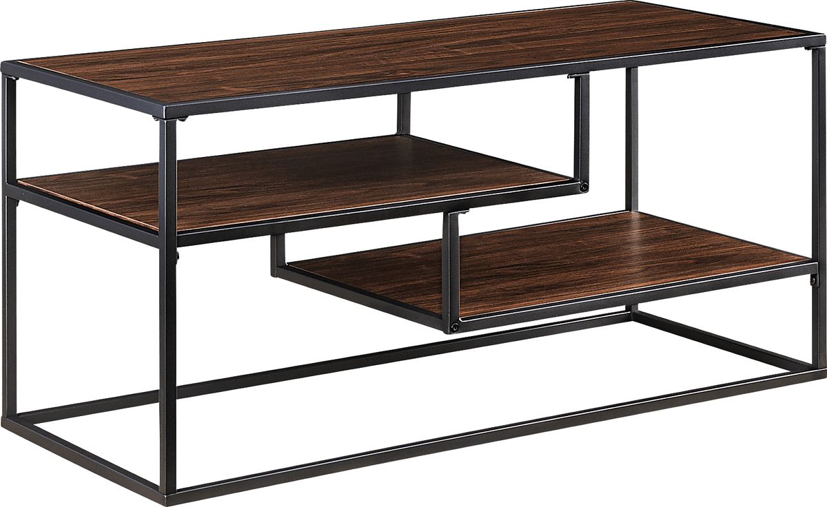 Rawley Walnut Dark Wood Console | Rooms to Go