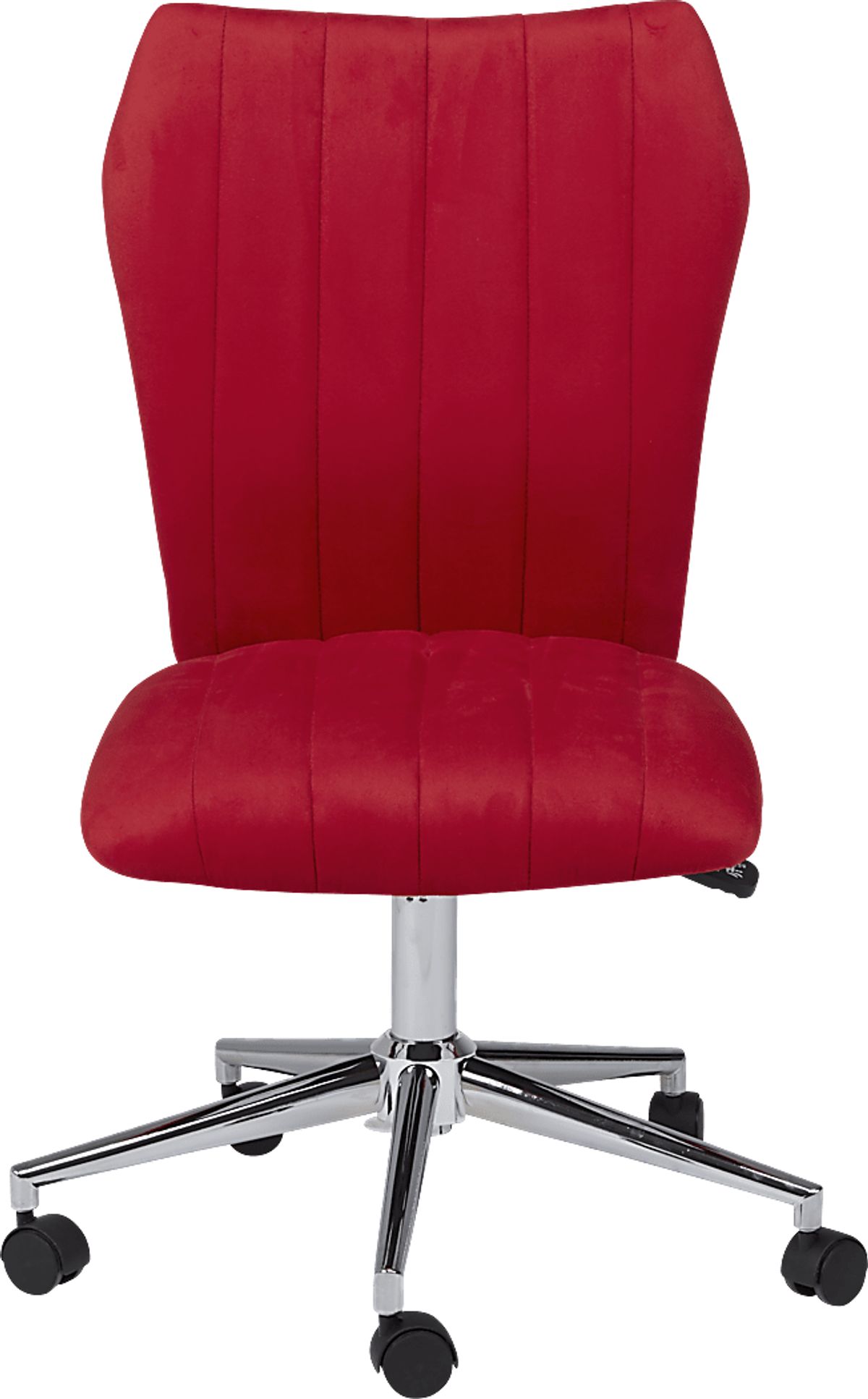 Raylan Ruby Red Polyester Fabric Desk Chair | Rooms to Go