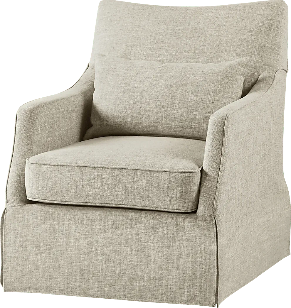 Raynaldo Beige Polyester Fabric Swivel Upholstered | Rooms to Go