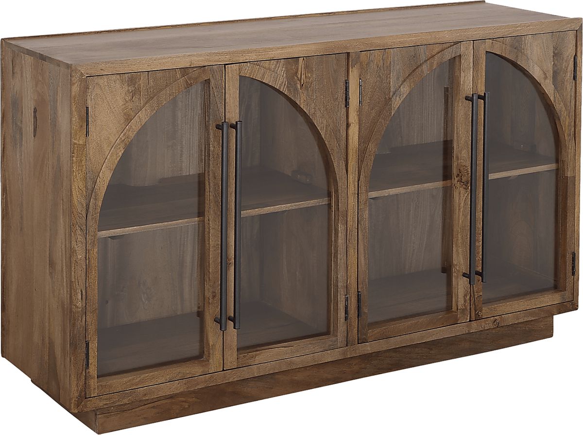 Razelle Natural Light Wood Sideboard | Rooms to Go