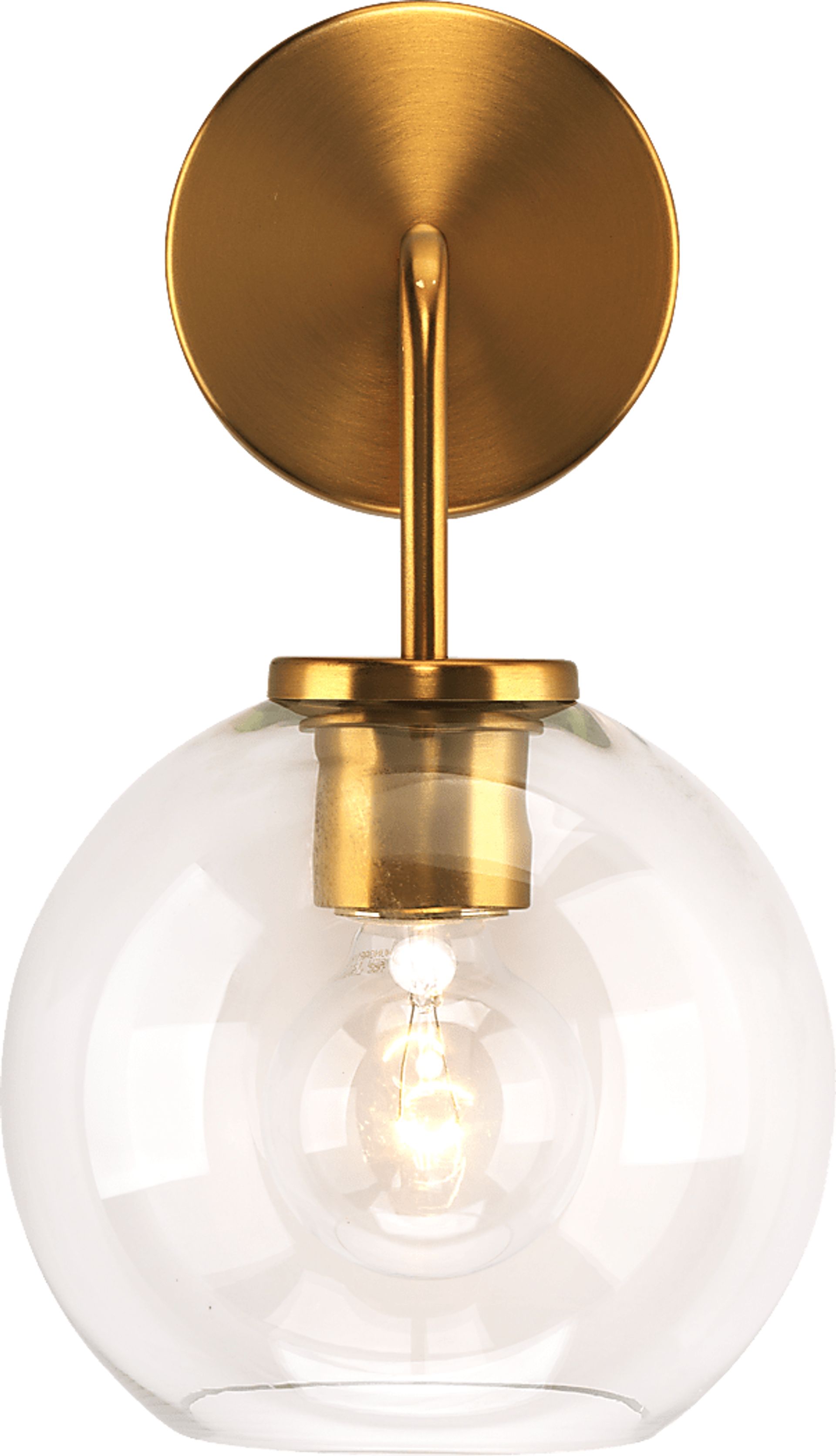 Rea Loop Brass Yellow Sconce | Rooms to Go