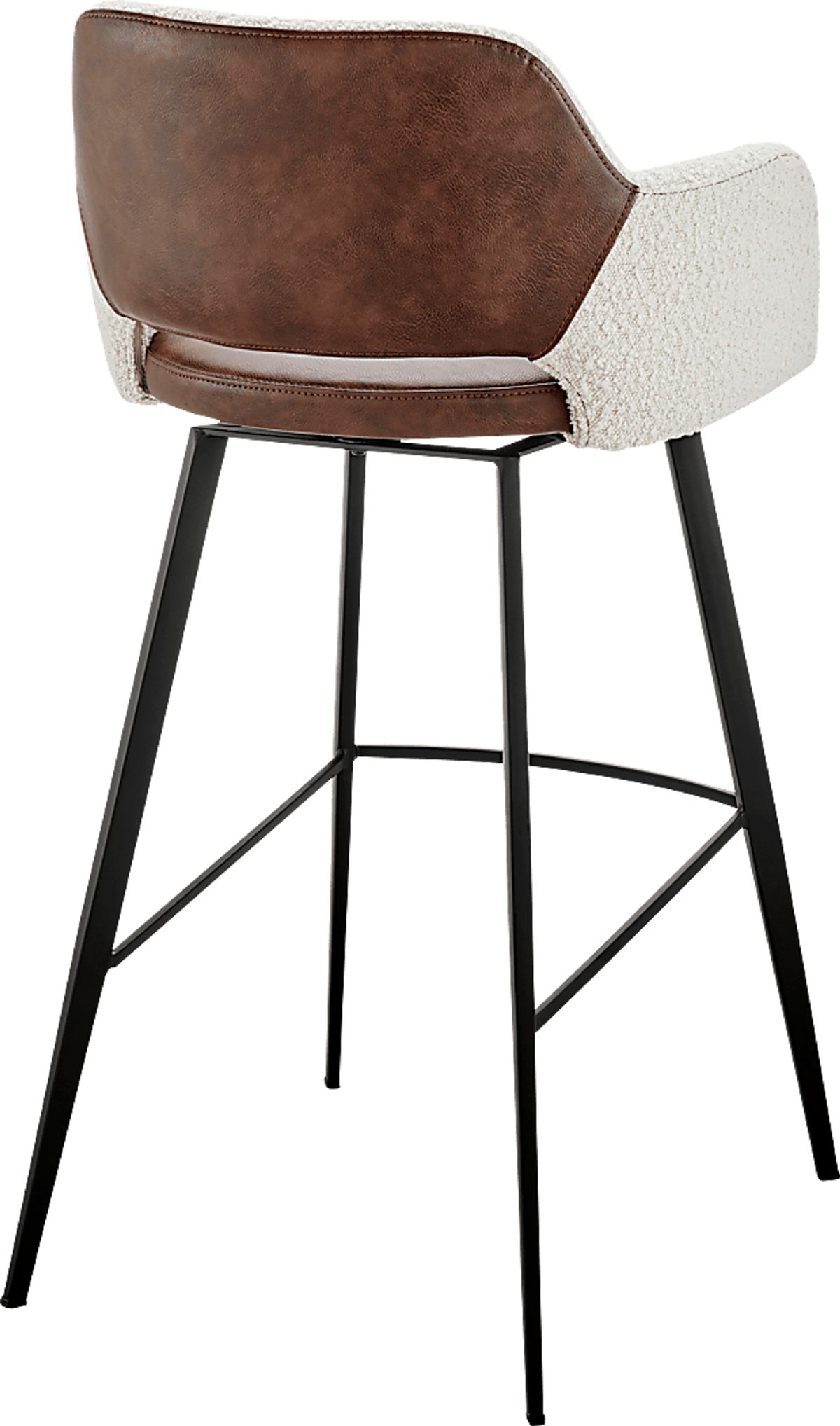 Reder Ivory Beige Polyester,Synthetic Fabric Barstool | Rooms to Go