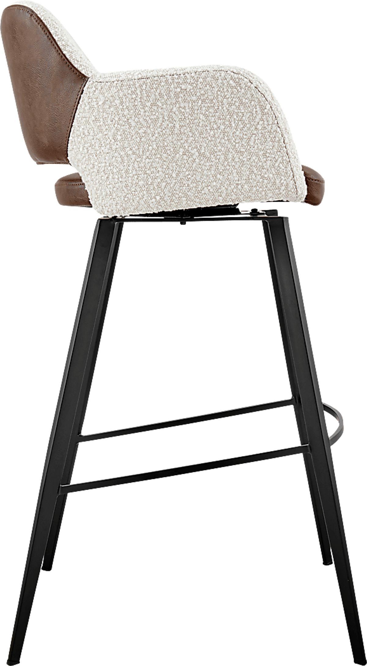 Reder Ivory Beige Polyester,Synthetic Fabric Barstool | Rooms to Go