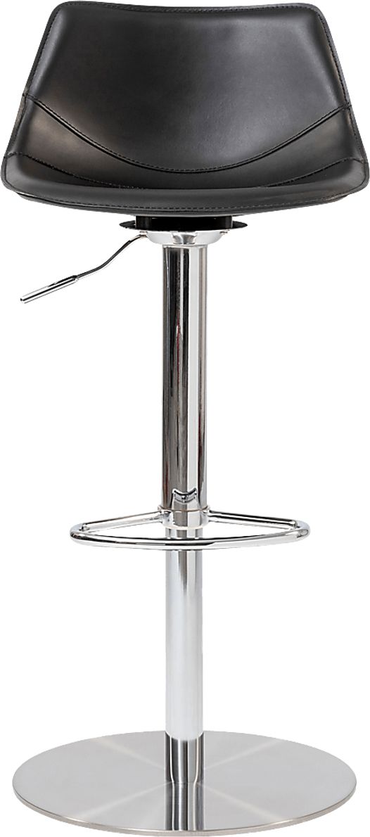 Reebe Black Leather Barstool - Rooms To Go