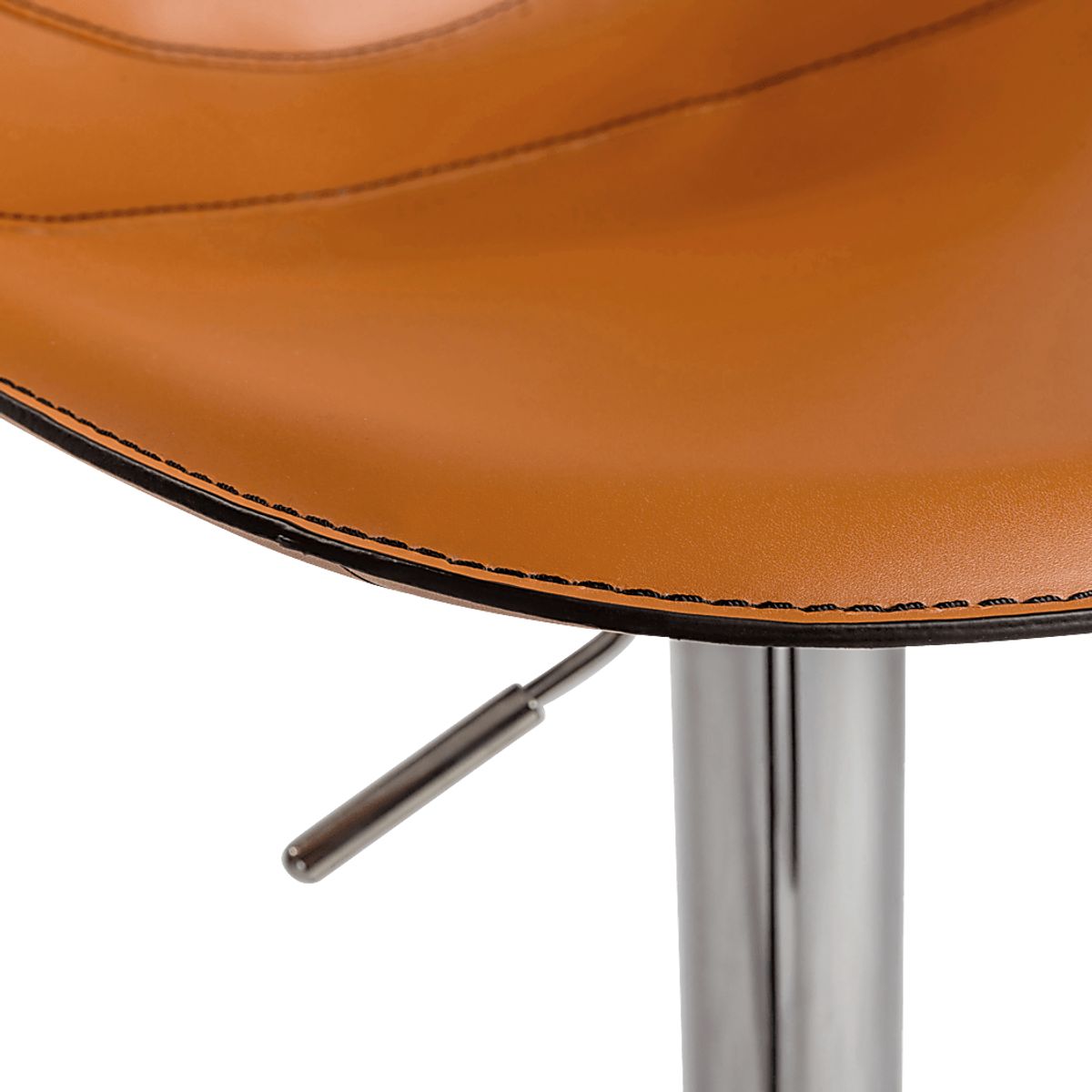 Reebe Cognac Red Leather Barstool | Rooms to Go