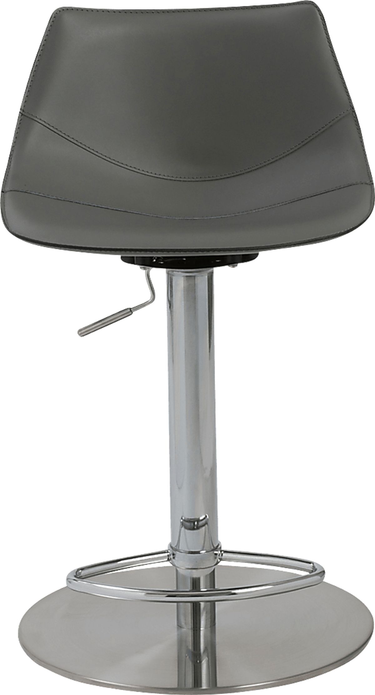 Reebe Gray Leather Barstool | Rooms to Go