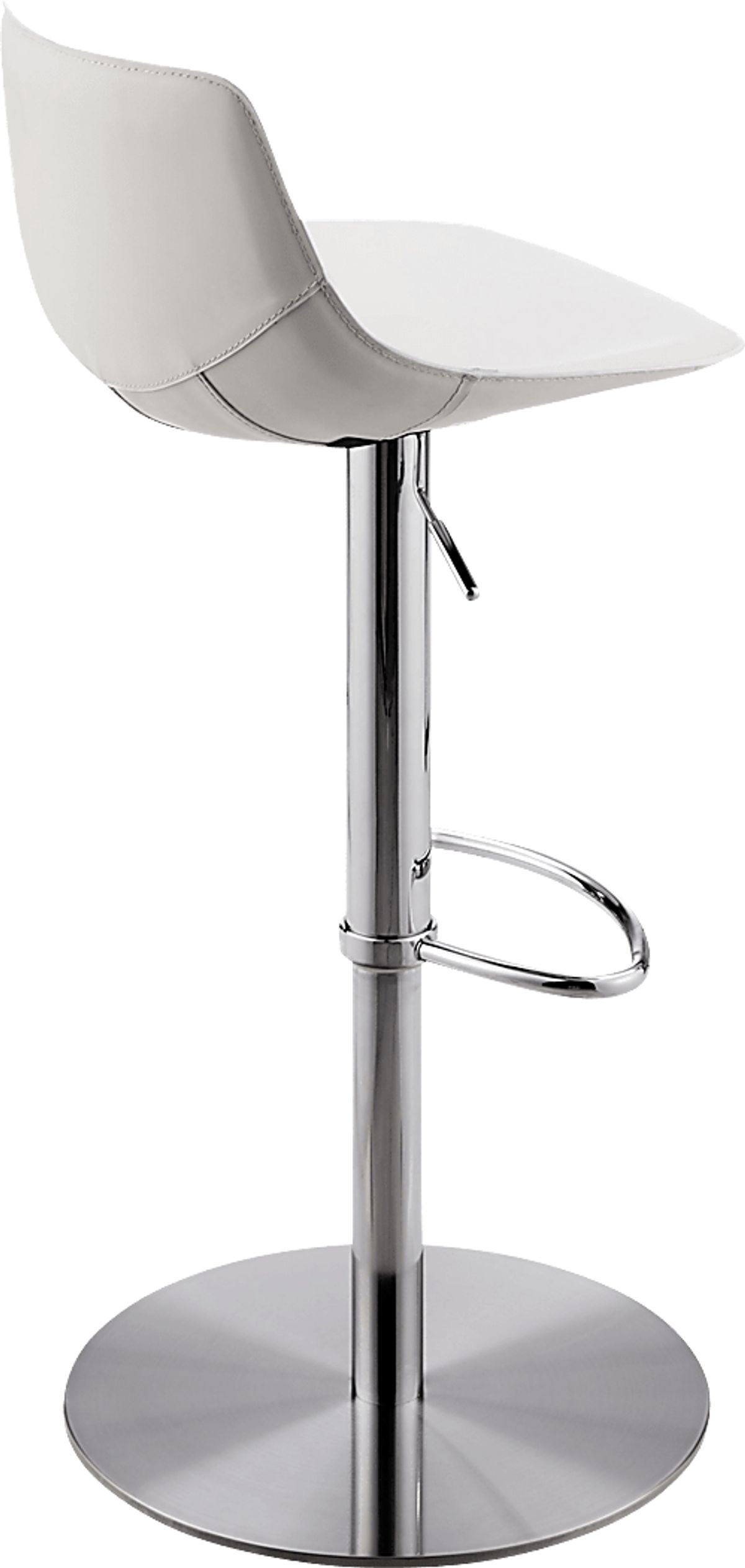 Reebe White Leather Barstool | Rooms to Go