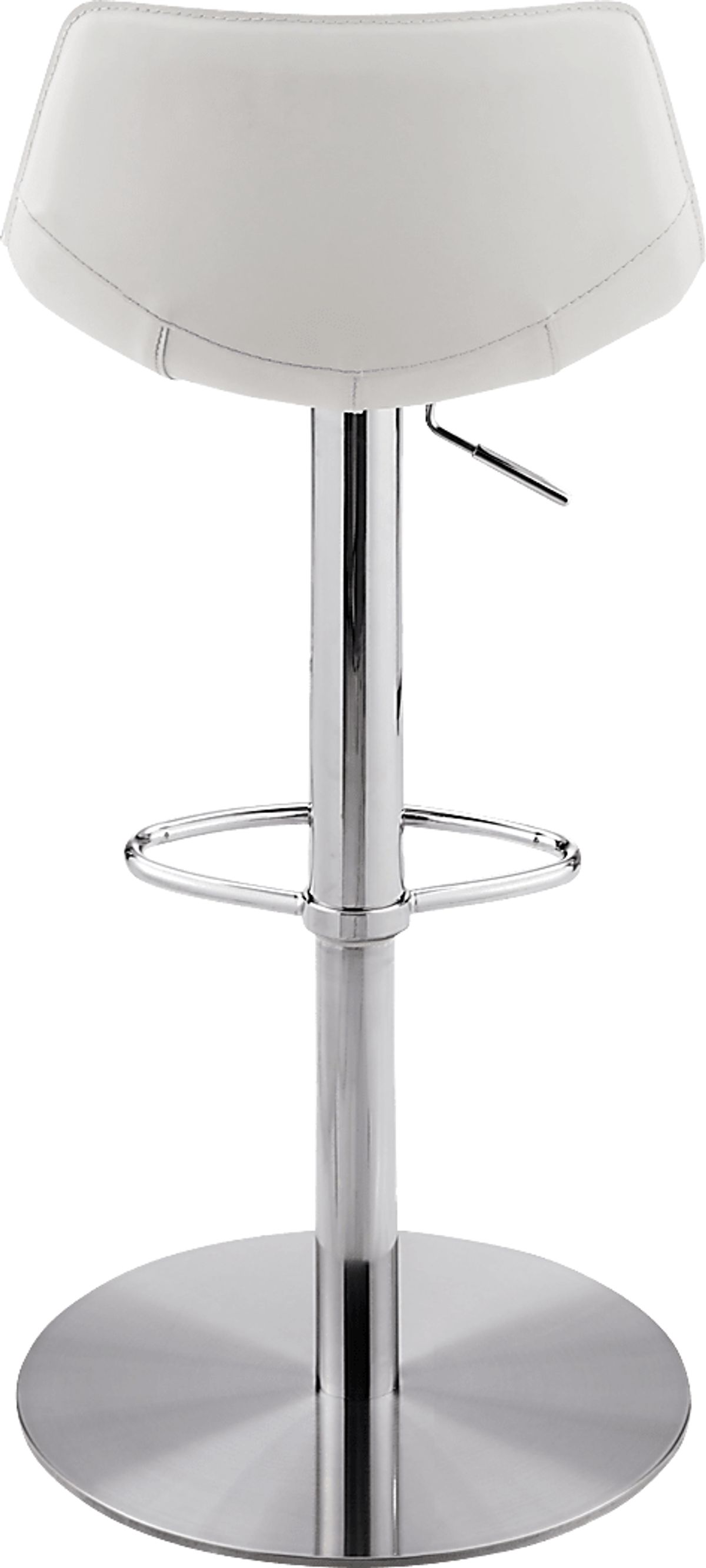 Reebe White Leather Barstool | Rooms to Go