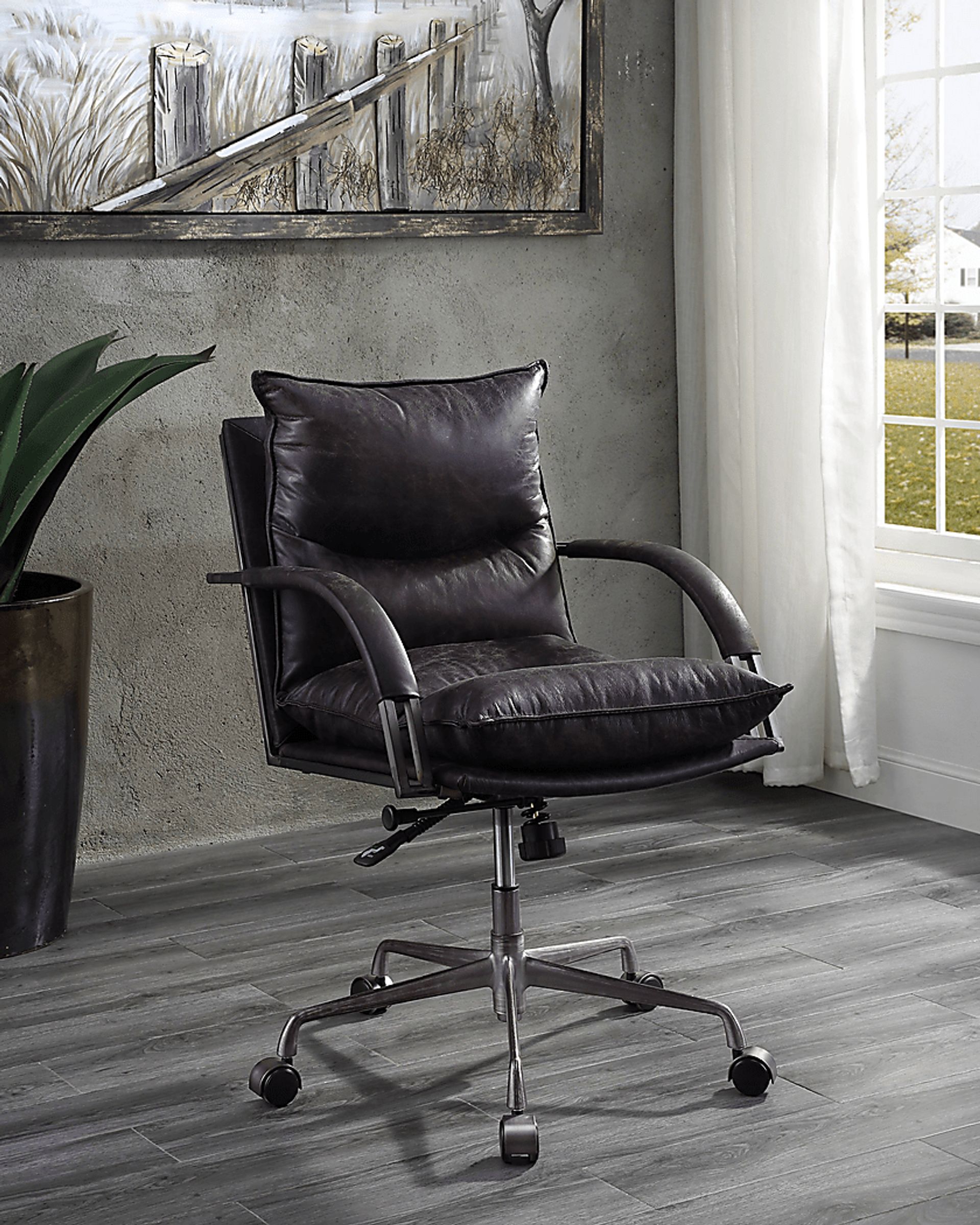 Regallie Black Office Chair | Rooms to Go