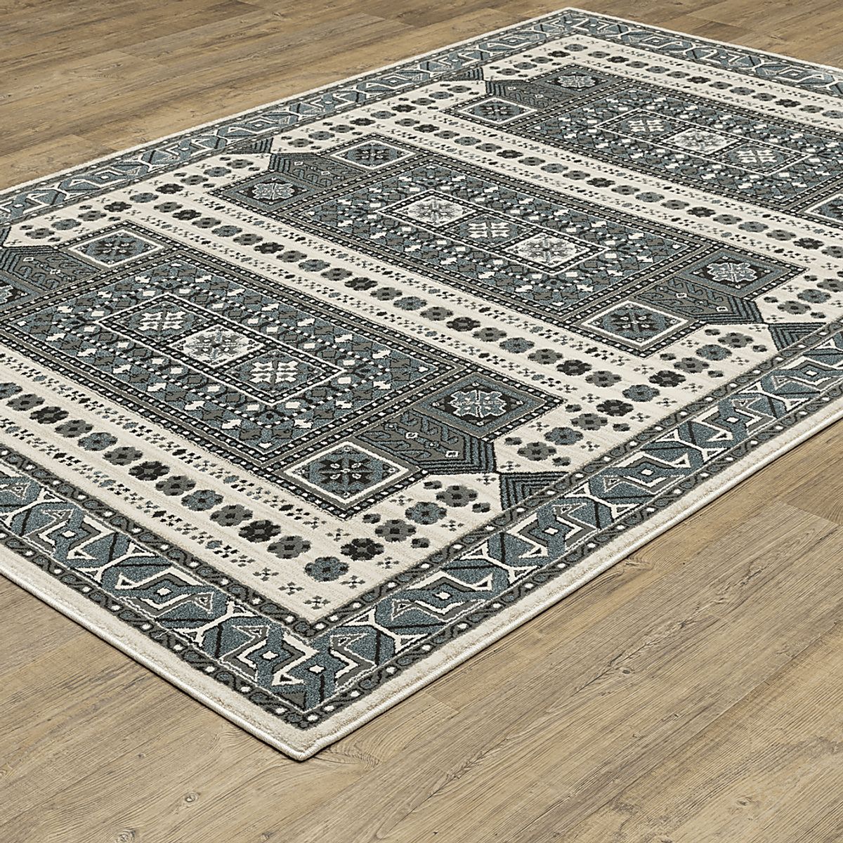 Rehema Blue,Gray Rugs | Rooms to Go