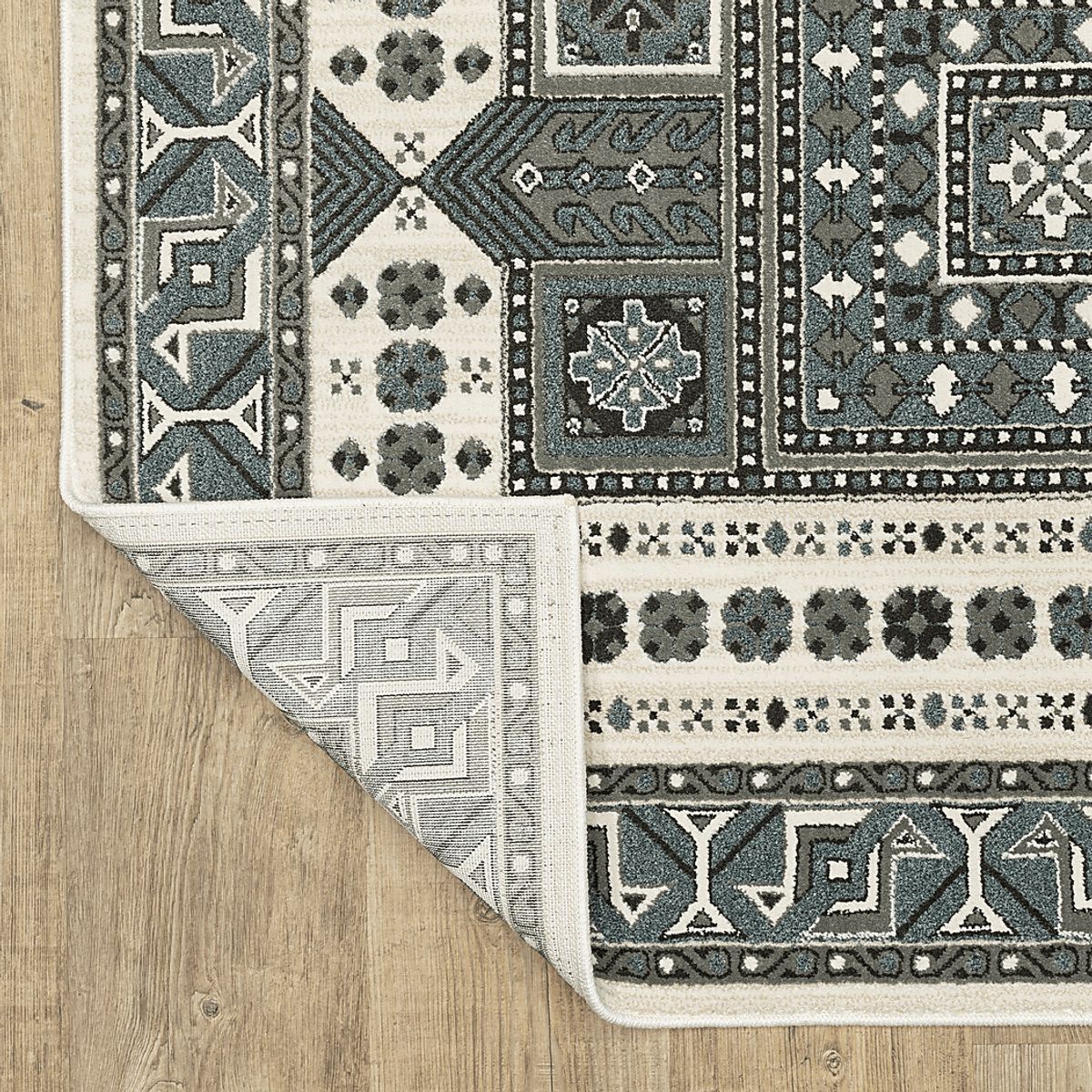 Rehema Blue,Gray Rugs | Rooms to Go