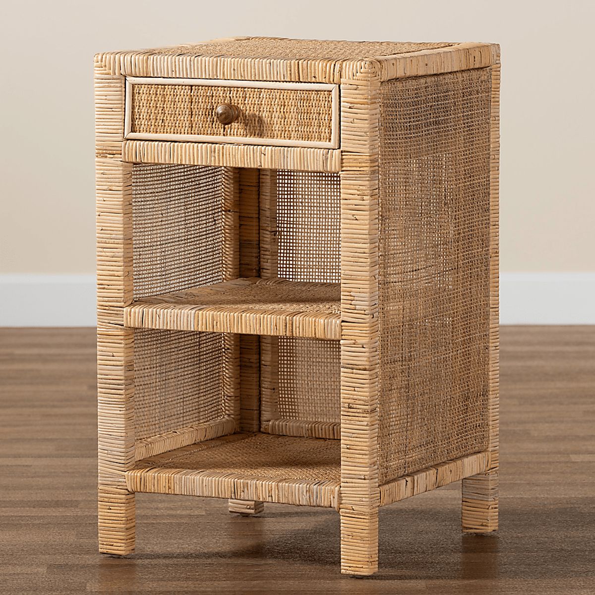 Reinert V Light Wood Fruitwood Brown Nightstand | Rooms to Go