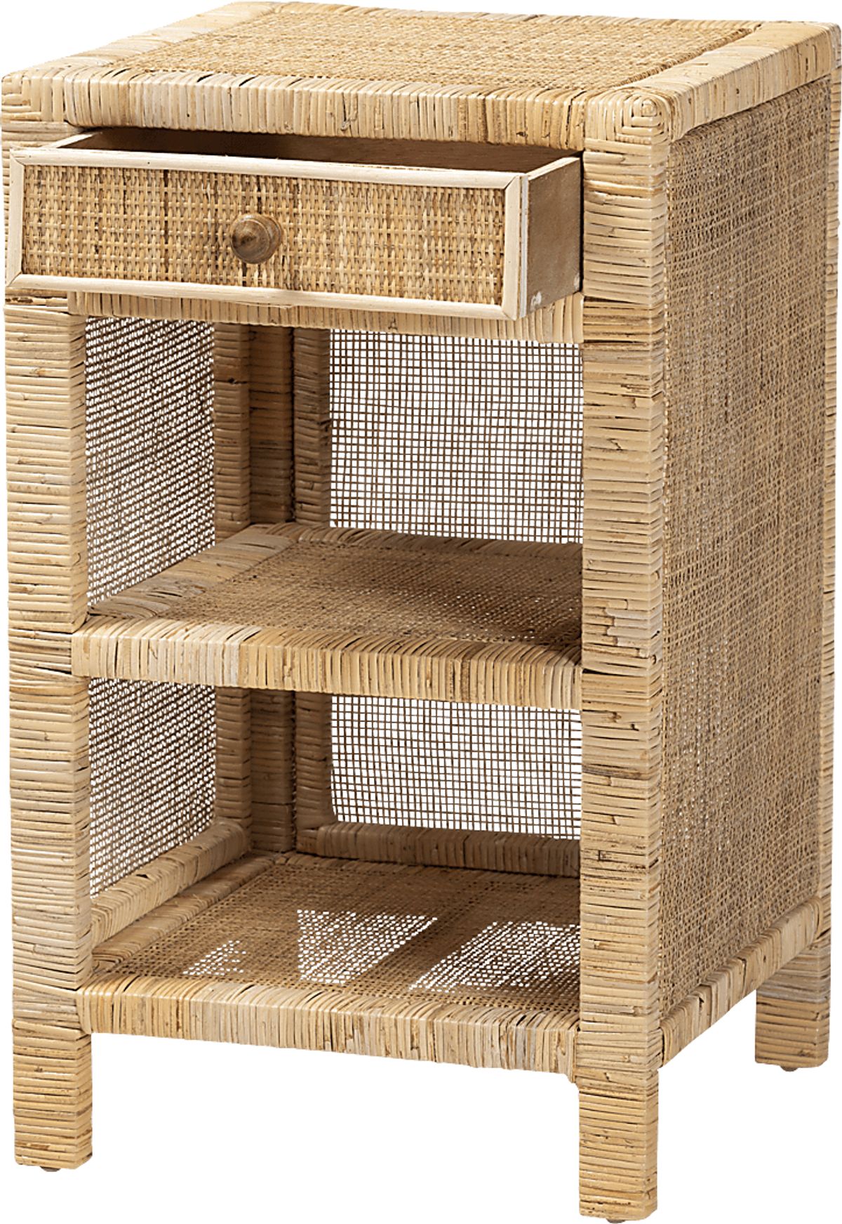 Reinert V Light Wood Fruitwood Brown Nightstand | Rooms to Go