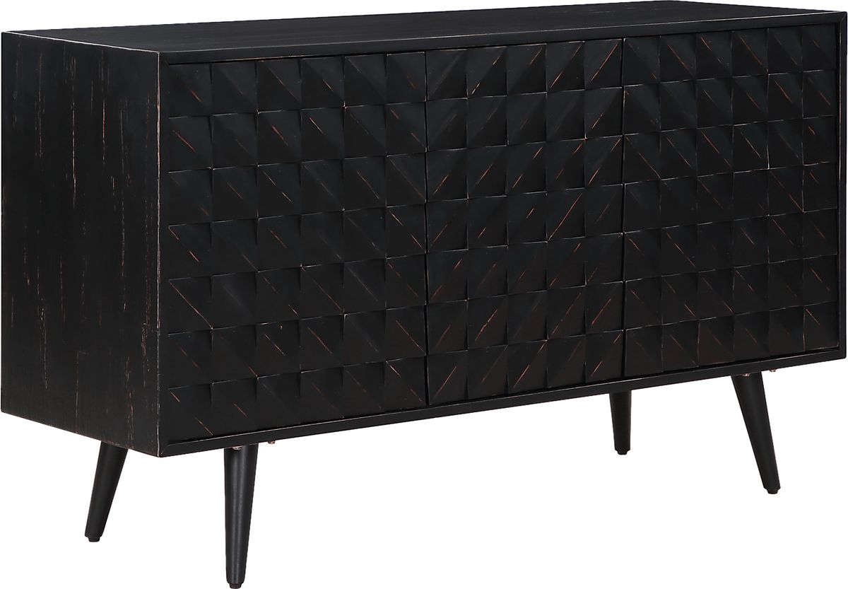 Rellim Black Black,Colors Credenza | Rooms to Go