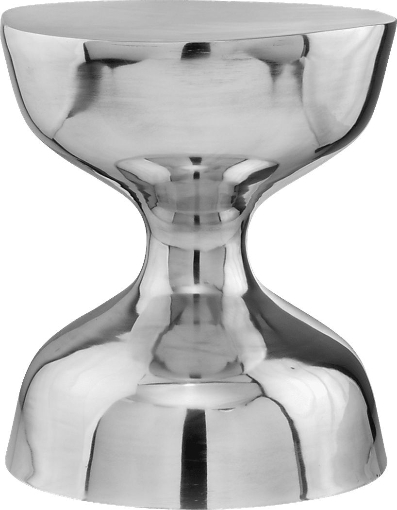Reloj Silver Accent Stool - Rooms To Go