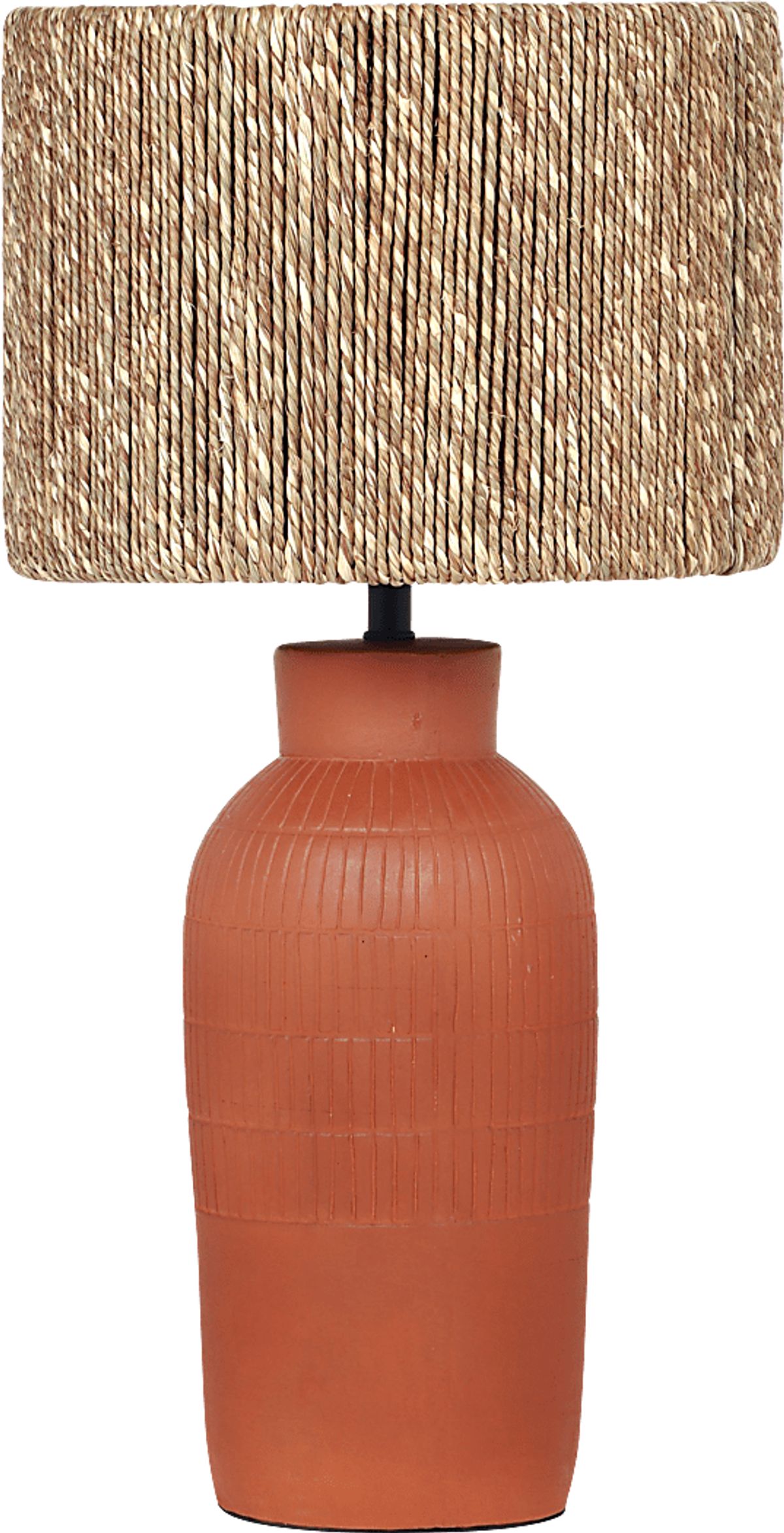 Remsen Boulevard Terracotta Orange Table Lamp | Rooms to Go