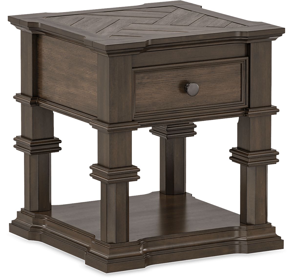 Renfield Brown,Walnut Dark Wood End Table | Rooms to Go