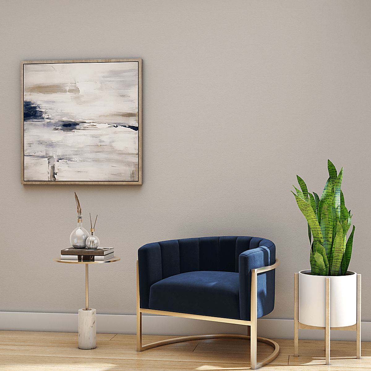 Restless Waves I Gray Artwork | Rooms to Go