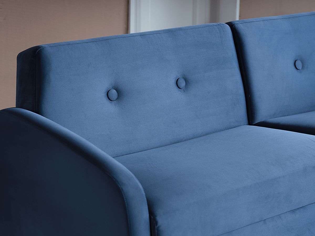 Retoria Blue Polyester Fabric Sleeper | Rooms to Go