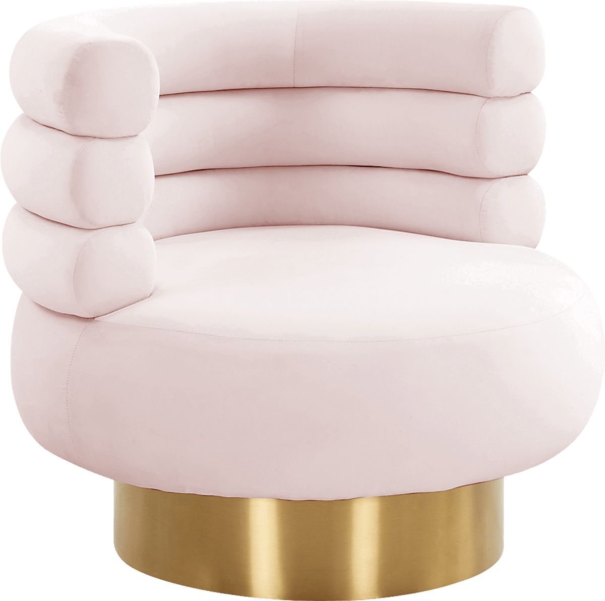 Retro Nest Blush Colors,Pink Swivel Chair | Rooms to Go