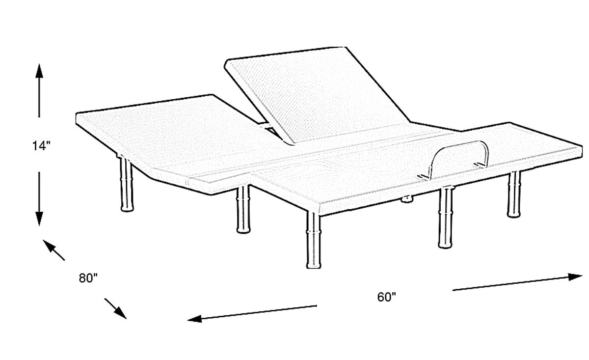 Reverie Dual Flex Split Head Queen Adjustable Base | Rooms to Go
