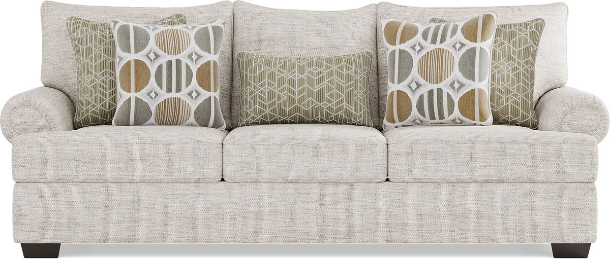 Reyna Point Ivory Beige Woven Sofa | Rooms to Go