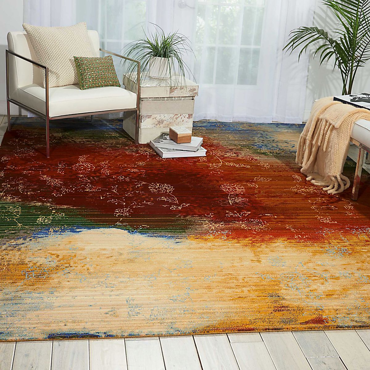 Rhapsody Red Rug | Rooms to Go