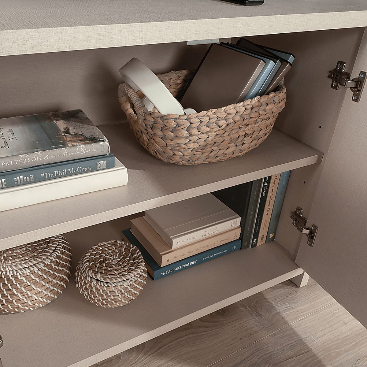 Rheault White Colors,White 57" Console | Rooms to Go