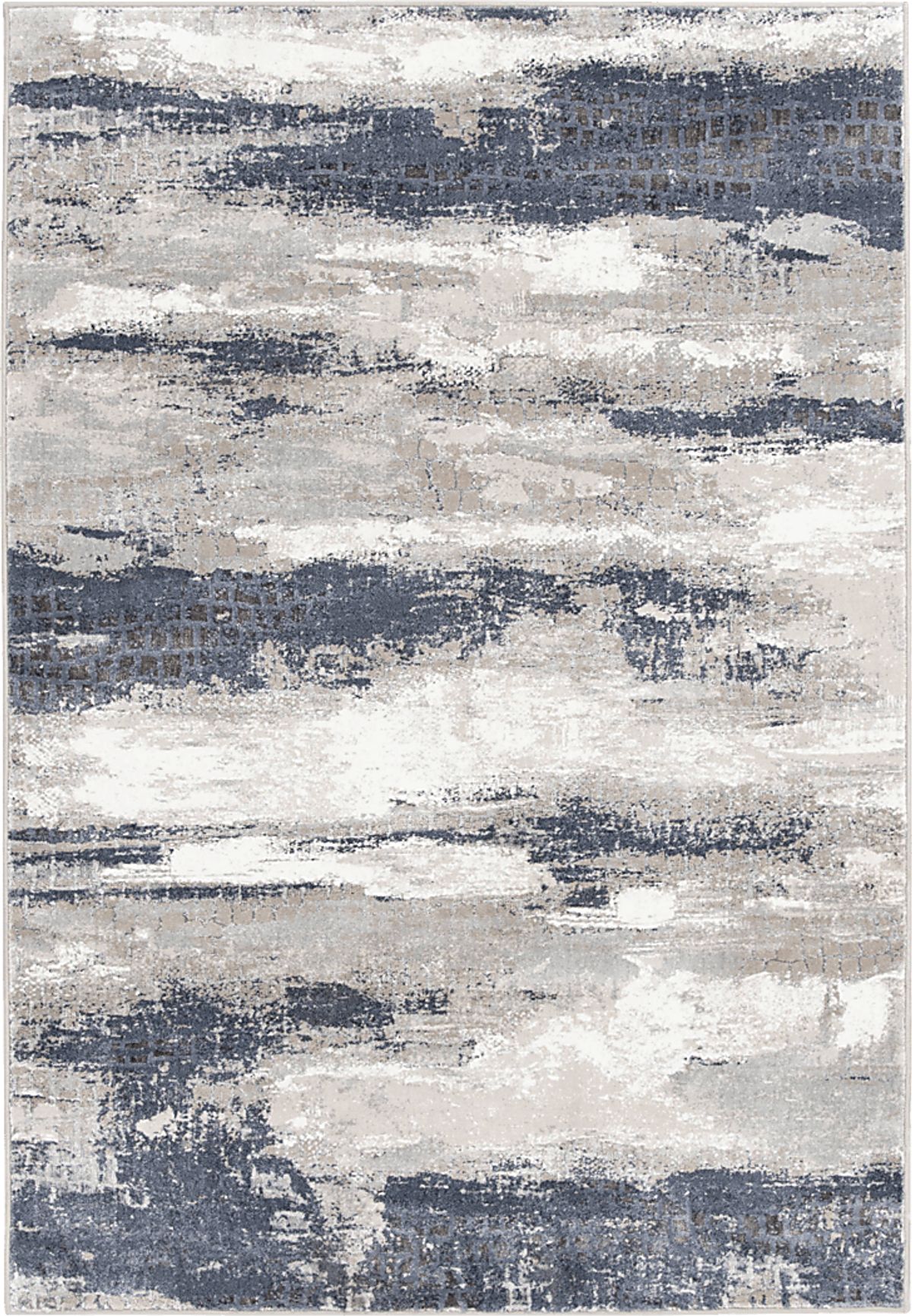 Rhys Gray Polyester Fabric Rug | Rooms to Go