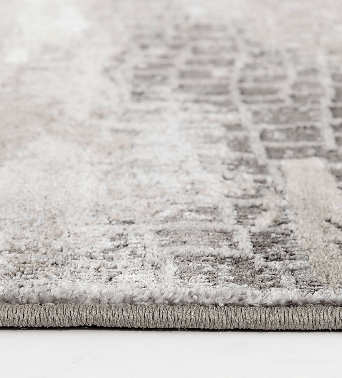 Rhys Gray Polyester Fabric Rug | Rooms to Go